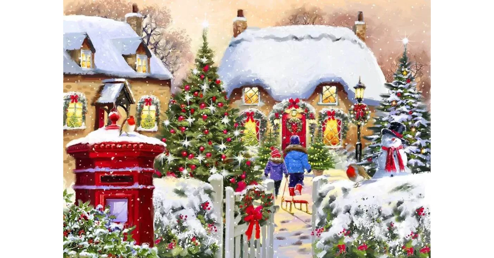 Bluebird 90152 -Winter Cottage - 1000 db-os puzzle - Puzzle 1000 db