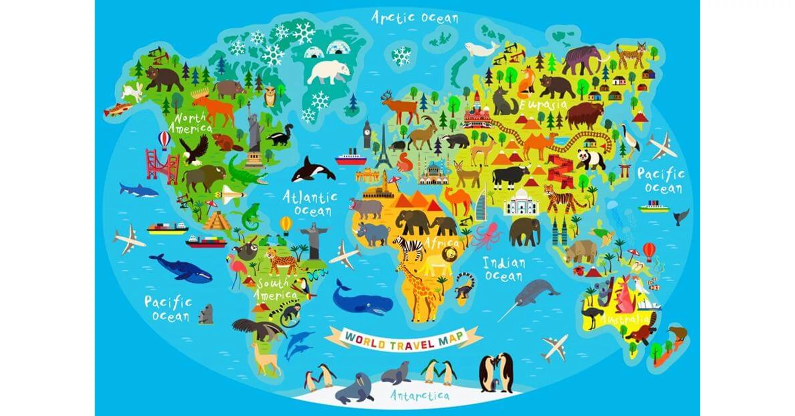 Bluebird 90091 - World Travel Map - 300 db-os puzzle - Puzzle 161-499 db