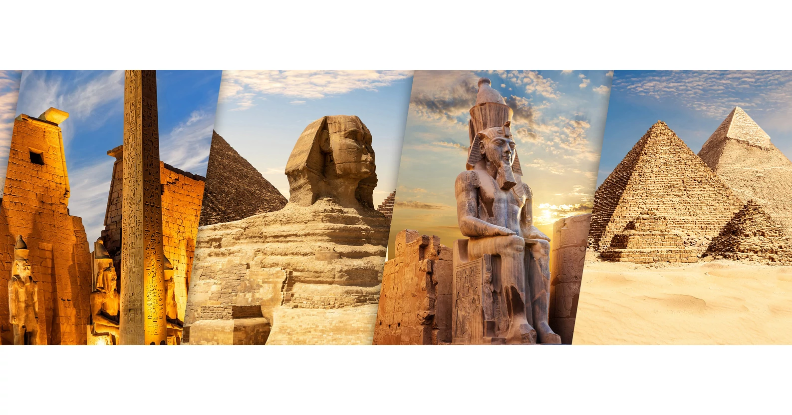 Bluebird 91065 - Panoráma puzzle - Discover Egypt - Luxor and Giza ...