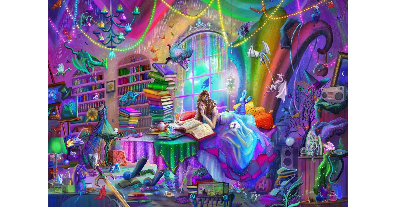 Bluebird 91170 - Rainbow Magic Study - 1000 db-os puzzle - Puzzle 1000 db