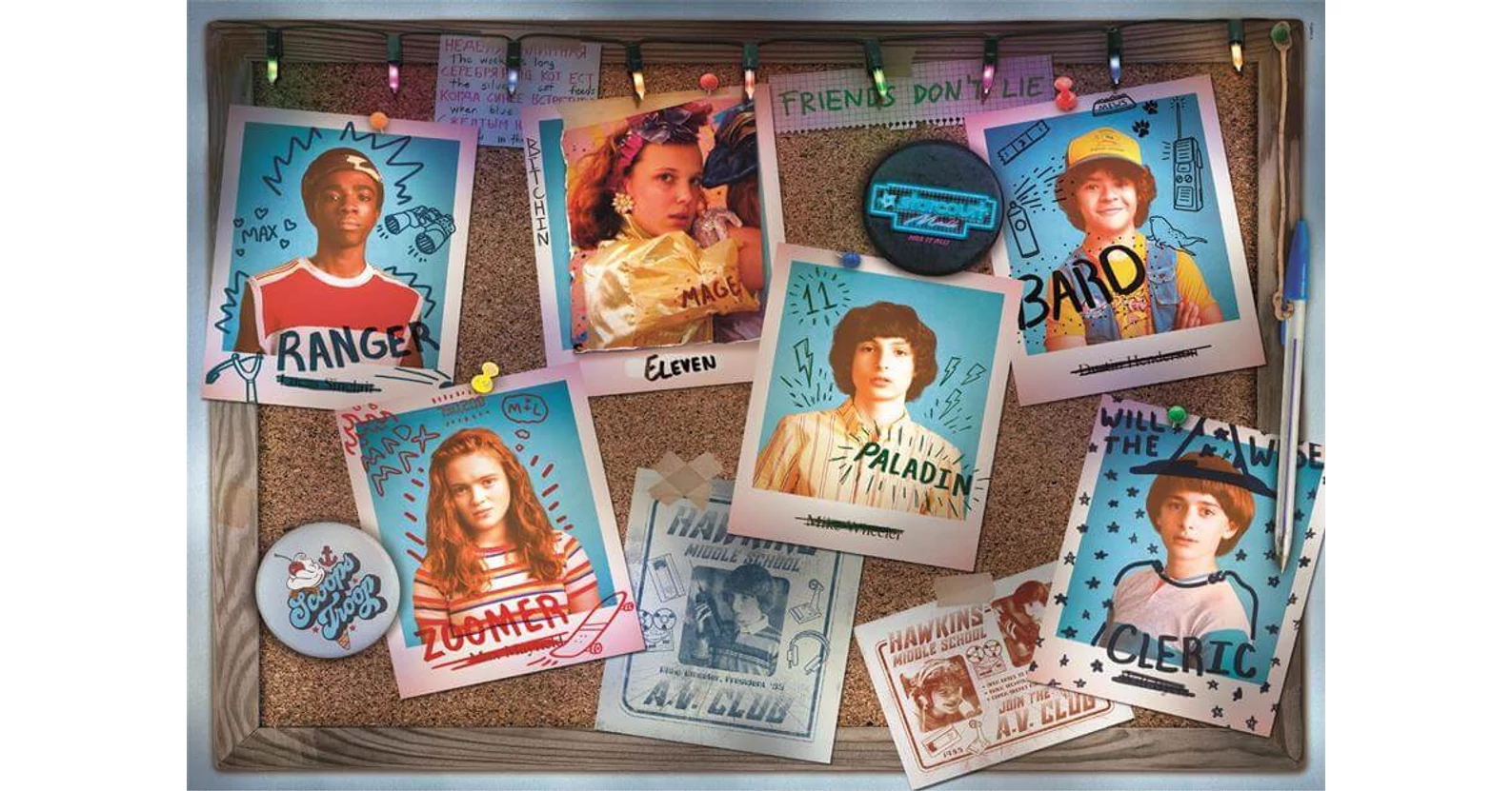 Clementoni 39860 - Stranger Things - 1000 db-os puzzle - Puzzle 1000 db