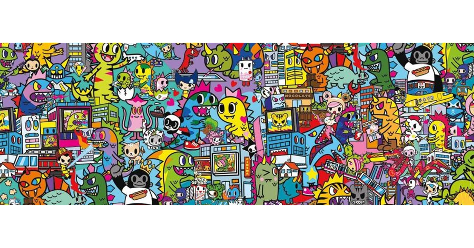Clementoni 39568 - Tokidoki - 1000 db-os Panoráma puzzle - Puzzle 1000 db