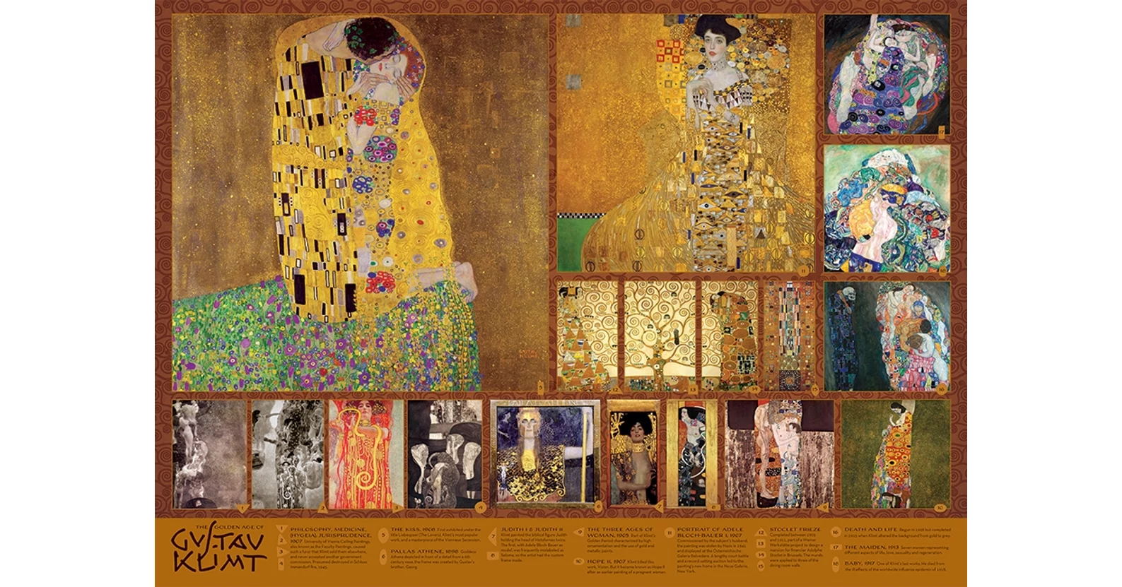 Cobble Hill 40100 - The Golden Age of Klimt - 1000 db-os puzzle ...