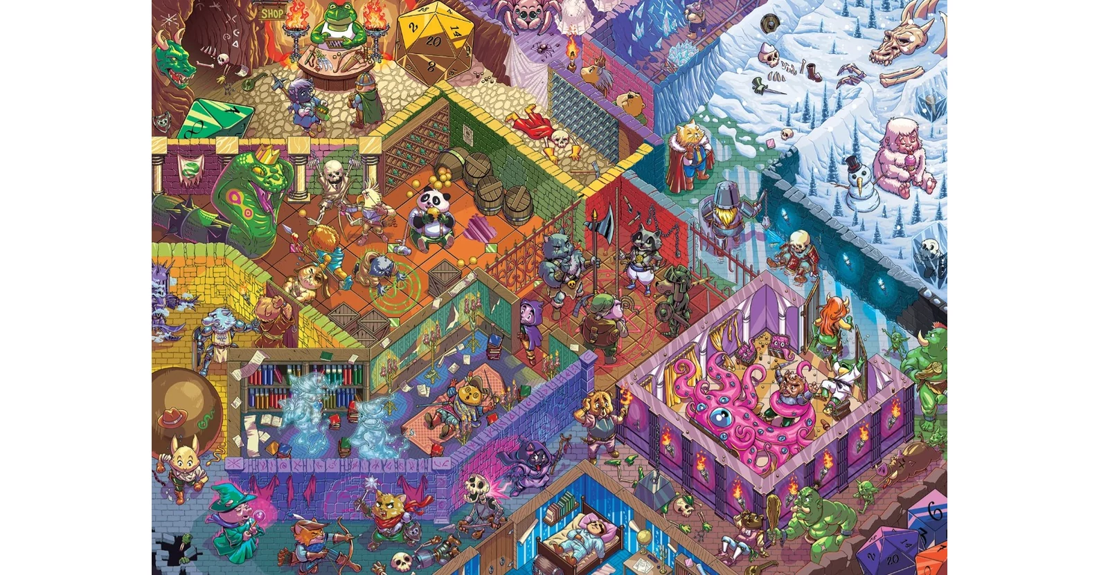 Cobble Hill 45129 - Dungeon Run - 500 db-os puzzle - Puzzle 500 db