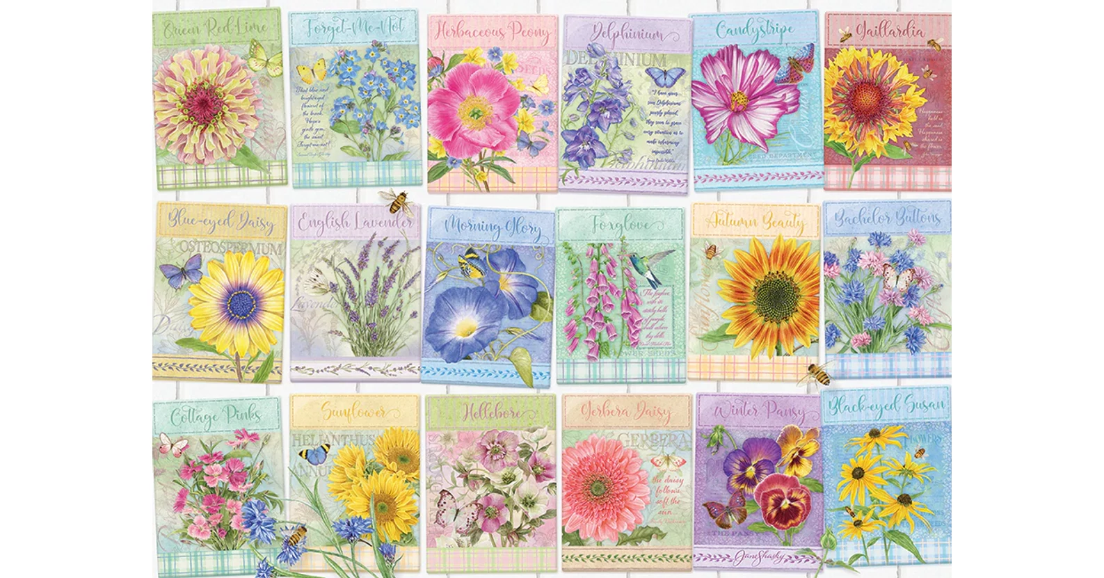 Cobble Hill 45080 - Seed Packets - 500 db-os puzzle - Puzzle 500-999 db