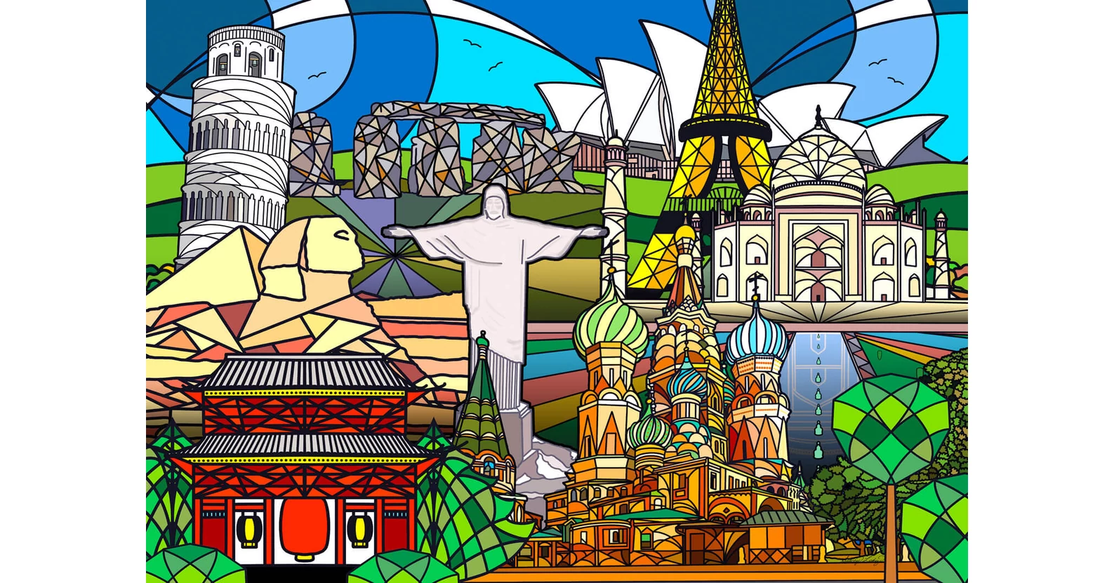 Enjoy 2054 - World Landmarks - 1000 db-os puzzle - Puzzle 1000 db