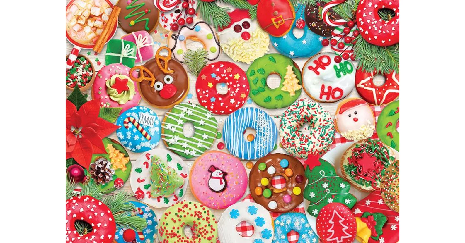 EuroGraphics 8051-5660 - Christmas Donuts - 1000 db-os puzzle fém dobozban - Puzzle 1000 db