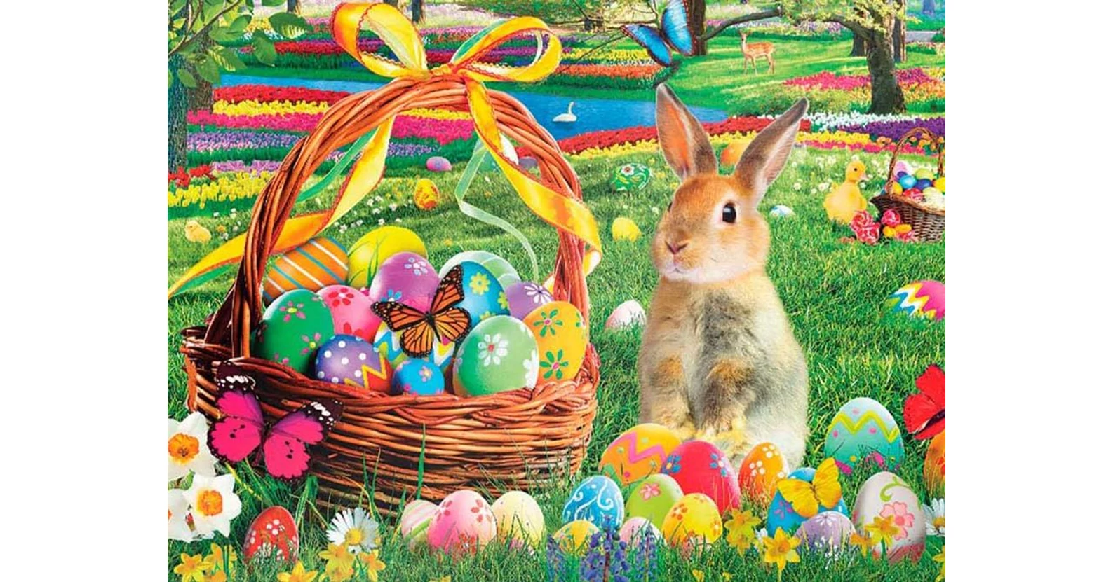 EuroGraphics 6000-5773 - Easter garden - 1000 db-os puzzle - Puzzle 1000 db