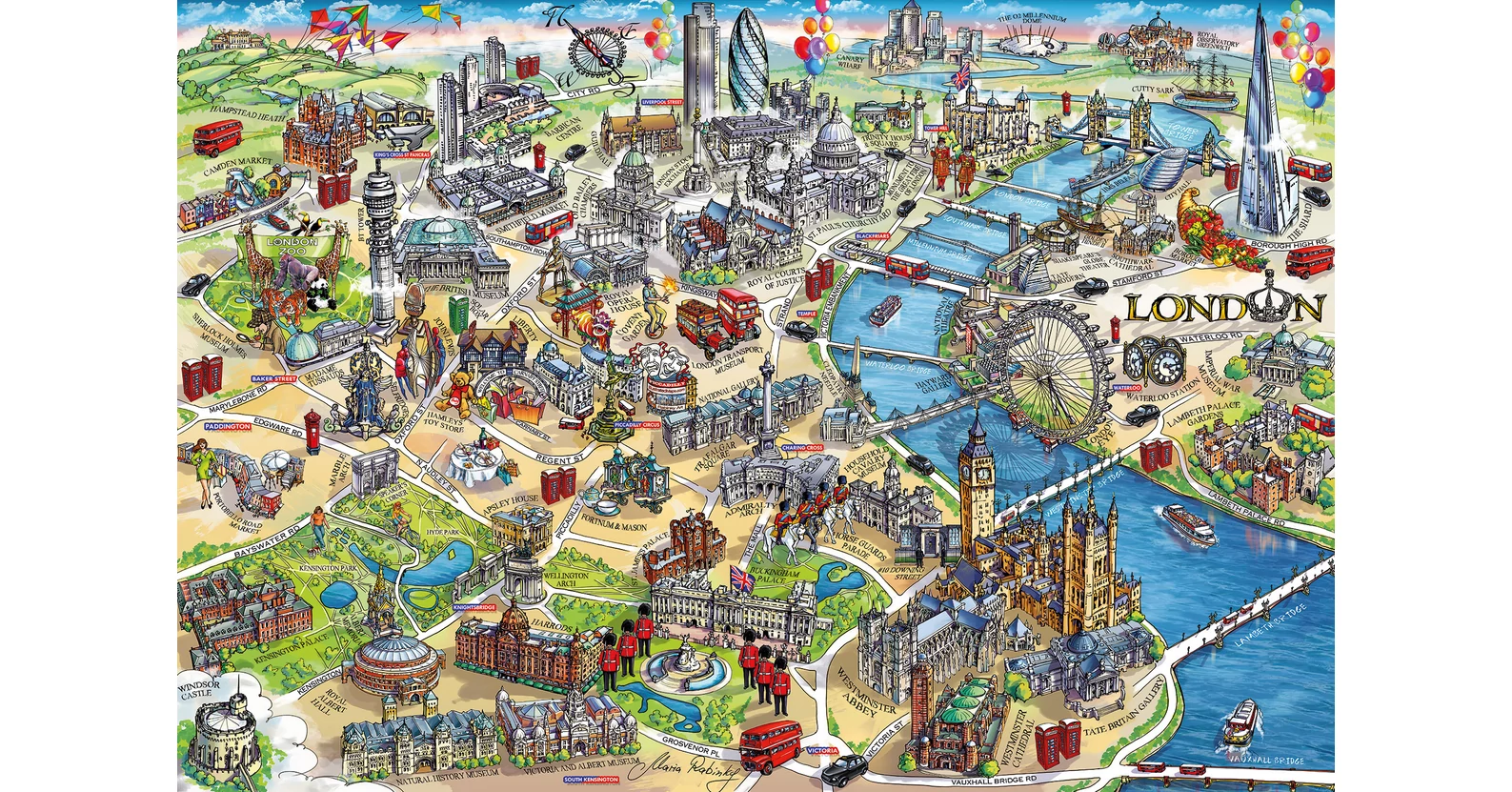 Gibsons 3402 - London Landmarks - 500 db-os puzzle - Puzzle 500 db