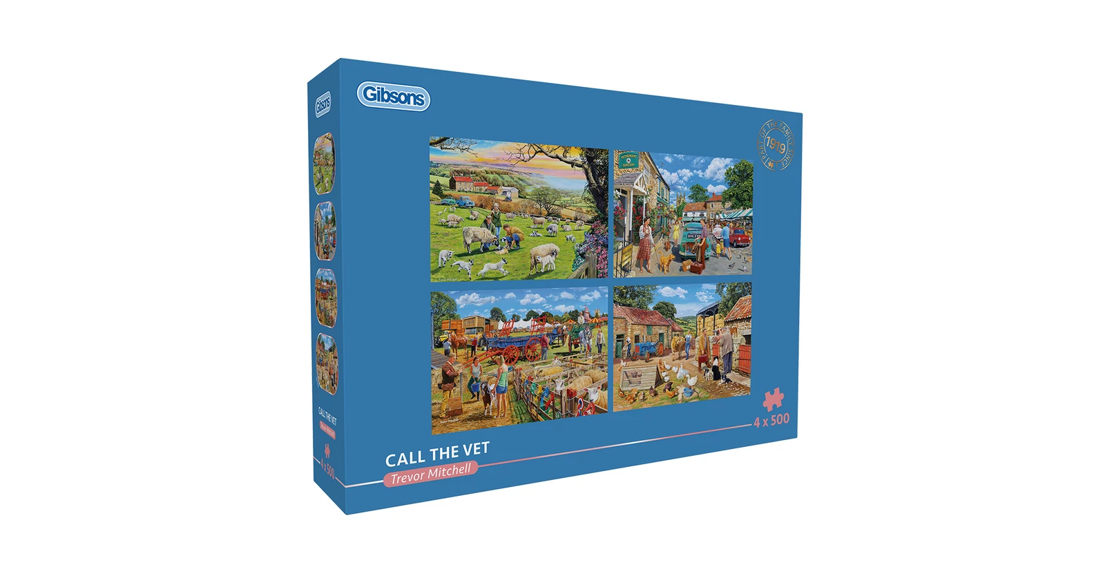 Gibsons 5069 - Call the Vet - 4x500 db-os puzzle - Puzzle 500 db