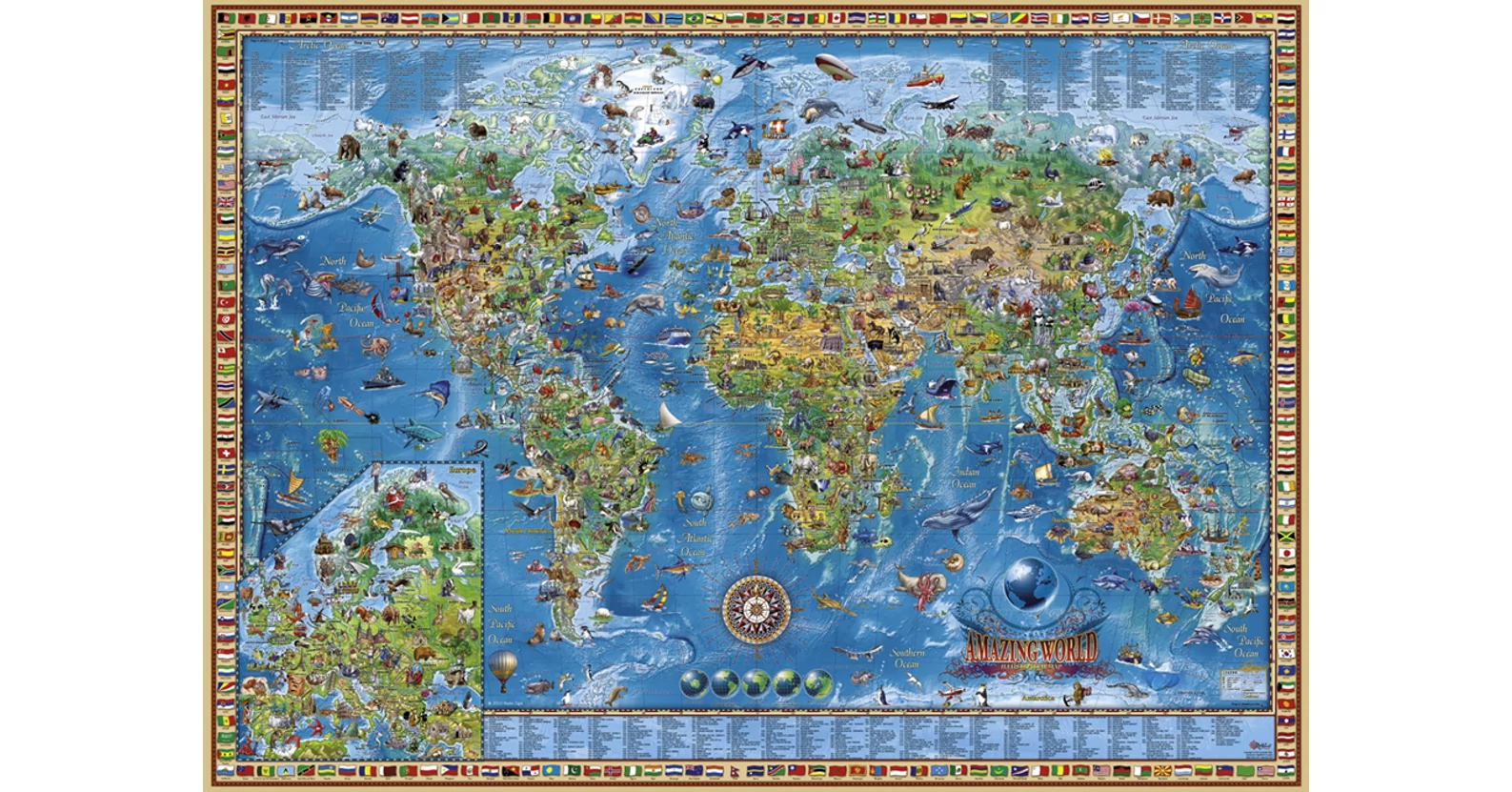 Heye 29386 - Csodálatos világ - 3000 db-os puzzle - Puzzle 3000 db