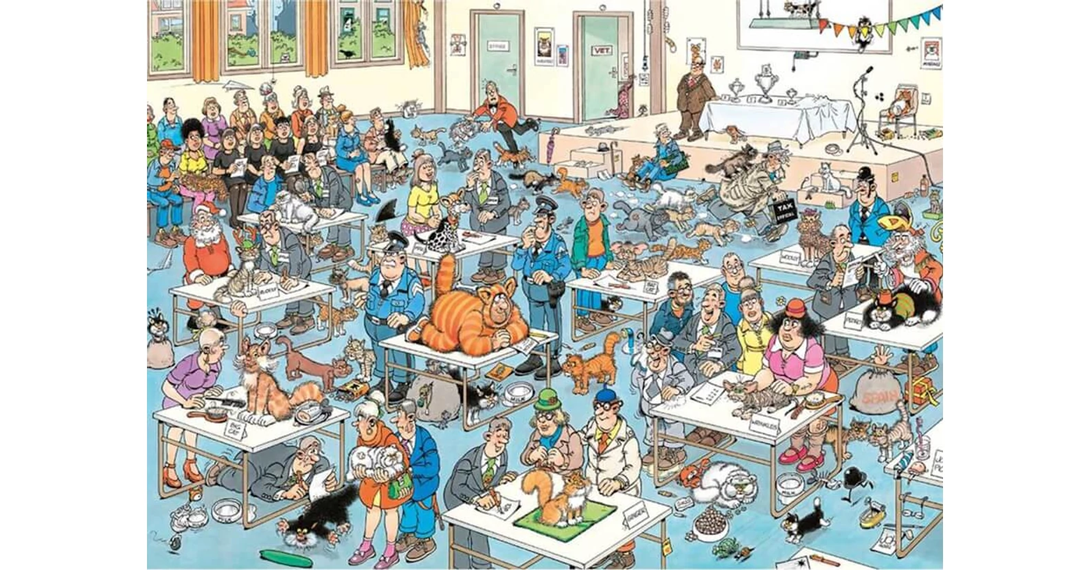 Jumbo 00032 - Jan Van Haasteren - Cica felvonulás - 1000 db-os puzzle ...