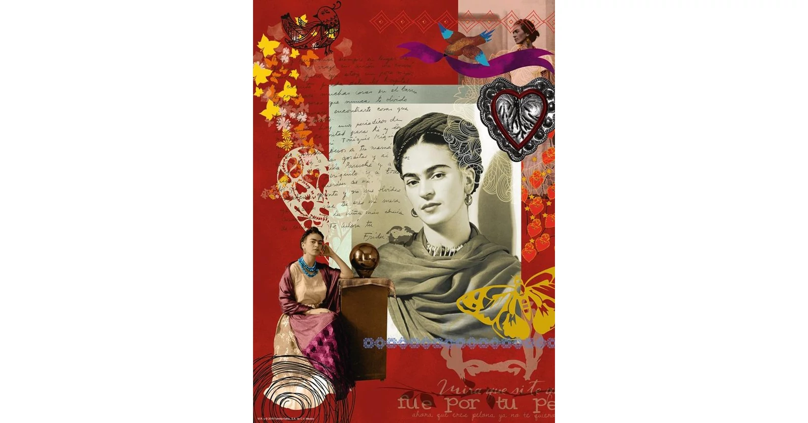 Ravensburger 15412 - Frida Kahlo portré - 1000 db-os puzzle - Puzzle ...