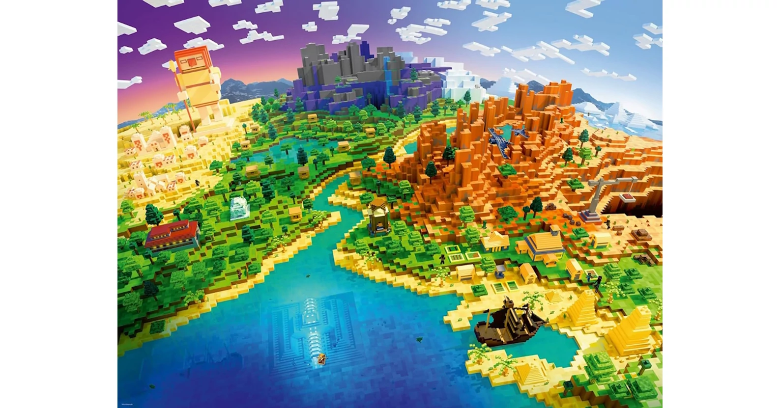 Ravensburger 12000433 - A Minecraft világa - 1500 db-os puzzle - Puzzle ...