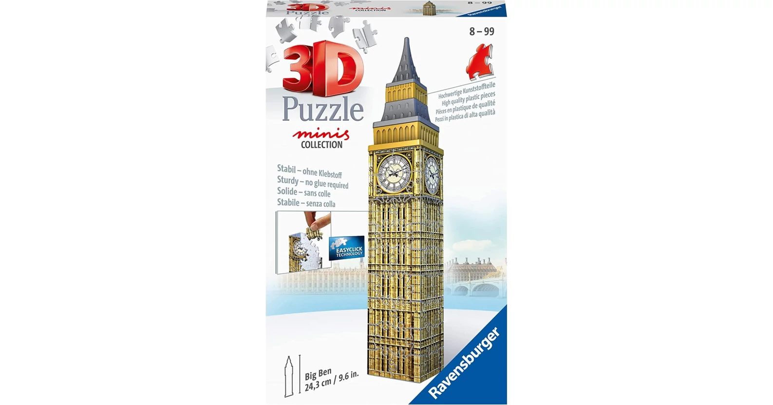 Ravensburger 11246 - Big Ben - 54 db-os Mini 3D puzzle - 3D Puzzle