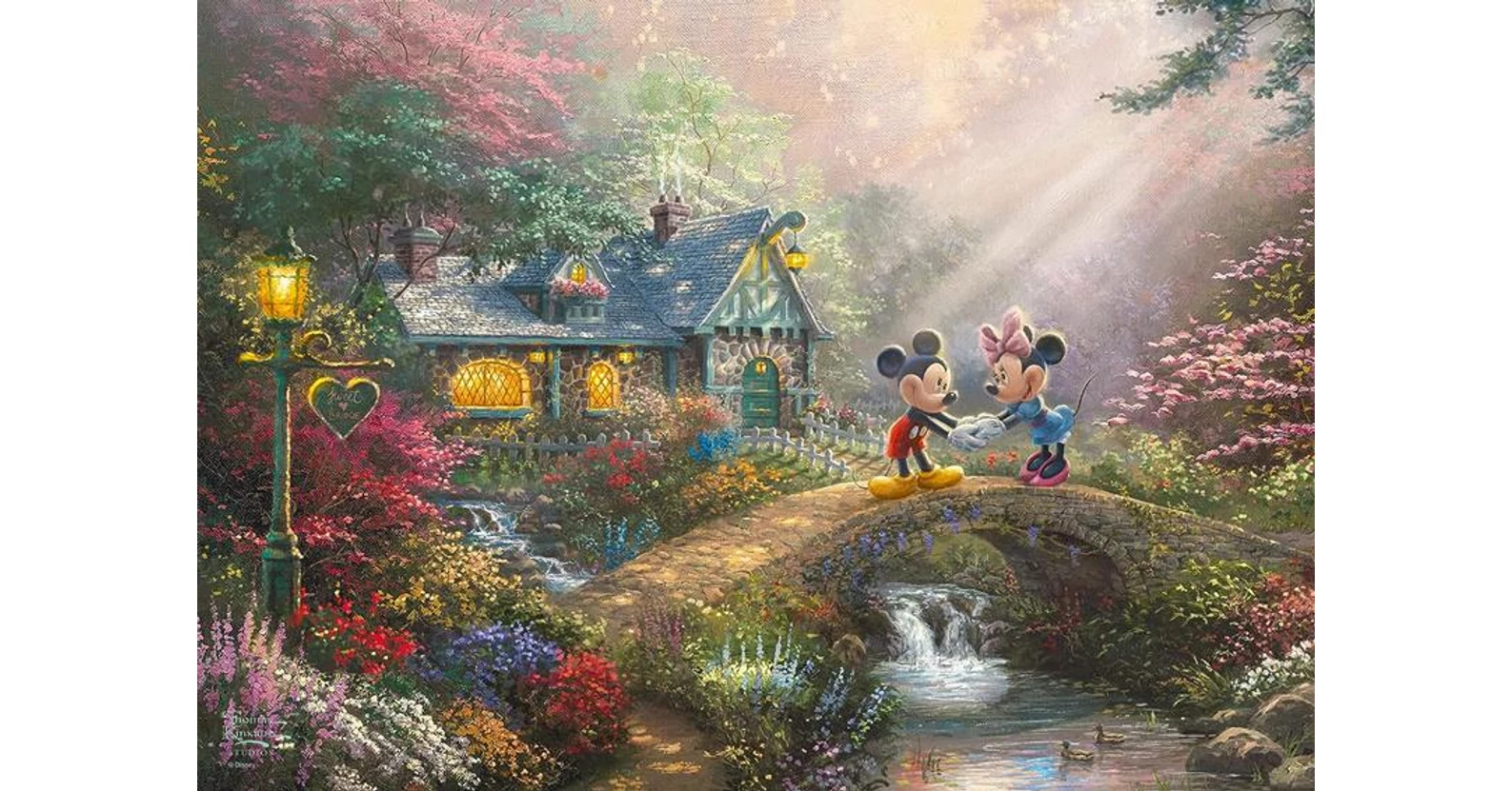 Schmidt 59928 - Mickey and Minnie Sweetheart Bridge - 500 db-os puzzle ...