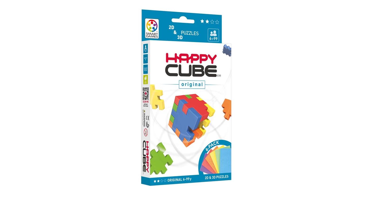 Happy Cube Original - 6 darabos készlet - Puzzle 31-60 db