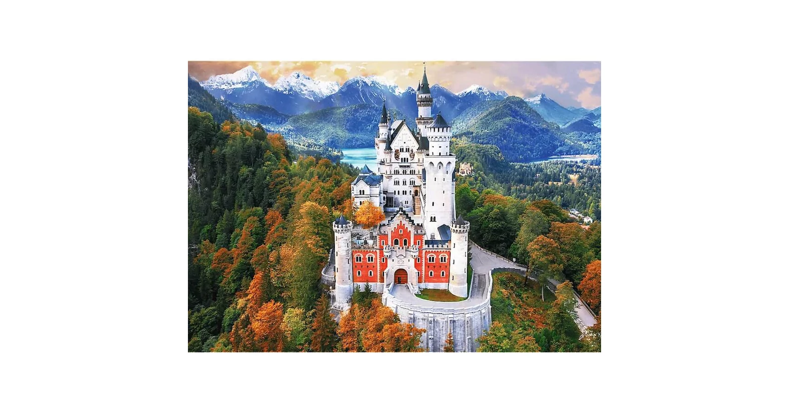 Trefl 10813 - Odyssey - Neuschwanstein kastély, Németország - 1000-db-os Premium Plus puzzle ...