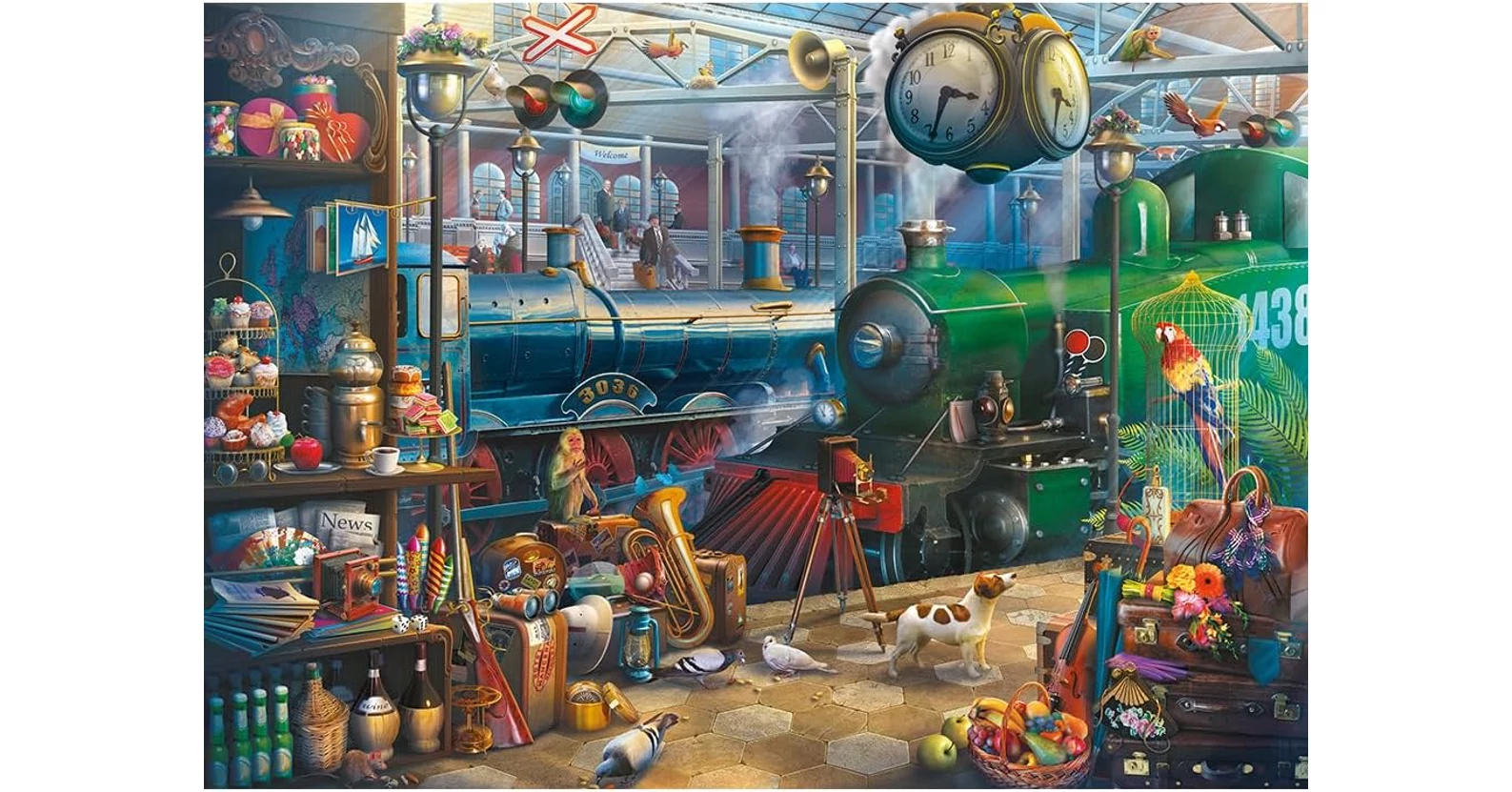 Trefl 6000 db-os puzzle - Vasútállomás (65004) - Puzzle 6000-8999 db