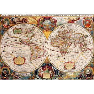 Bluebird 91104 - Antique World Map - 1000 db-os puzzle - Puzzle 1000 db
