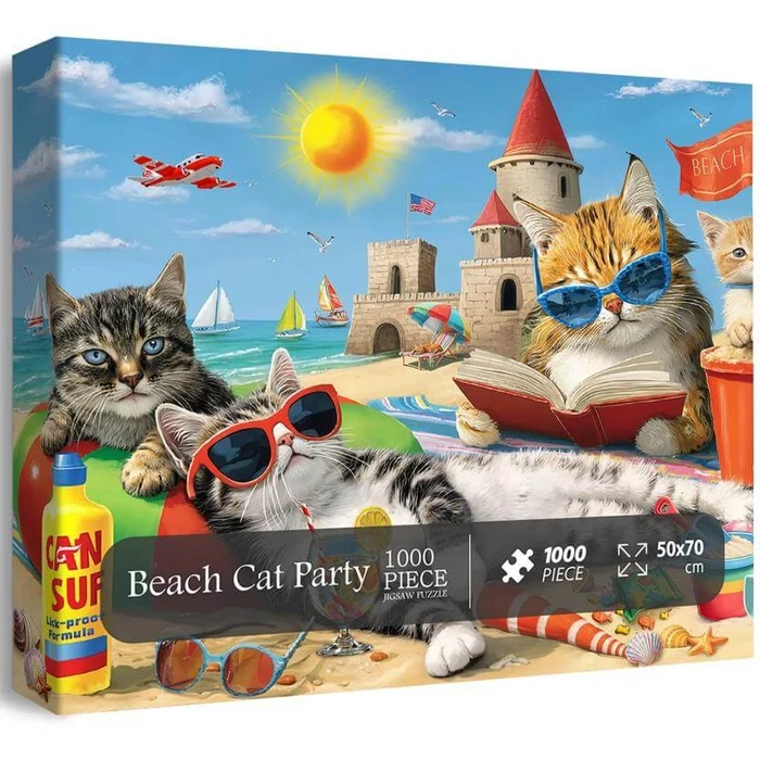 Bboldin PT-279 - Beach Cat Party - 1000 db-os puzzle - Puzzle 1000 db